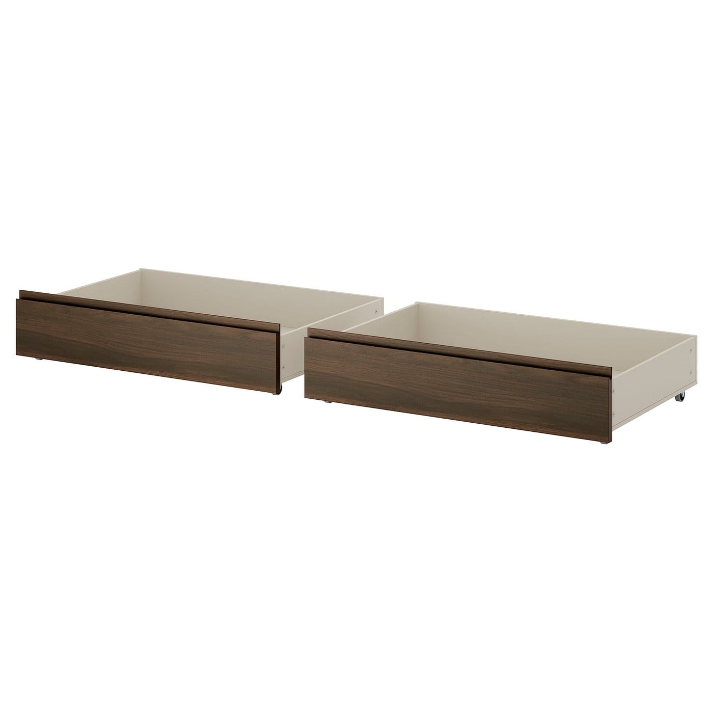 Коробка для хранения IKEA STORKLINTA для постельного белья, 2 шт, 200 см, тёмно-коричневый 706.183.10