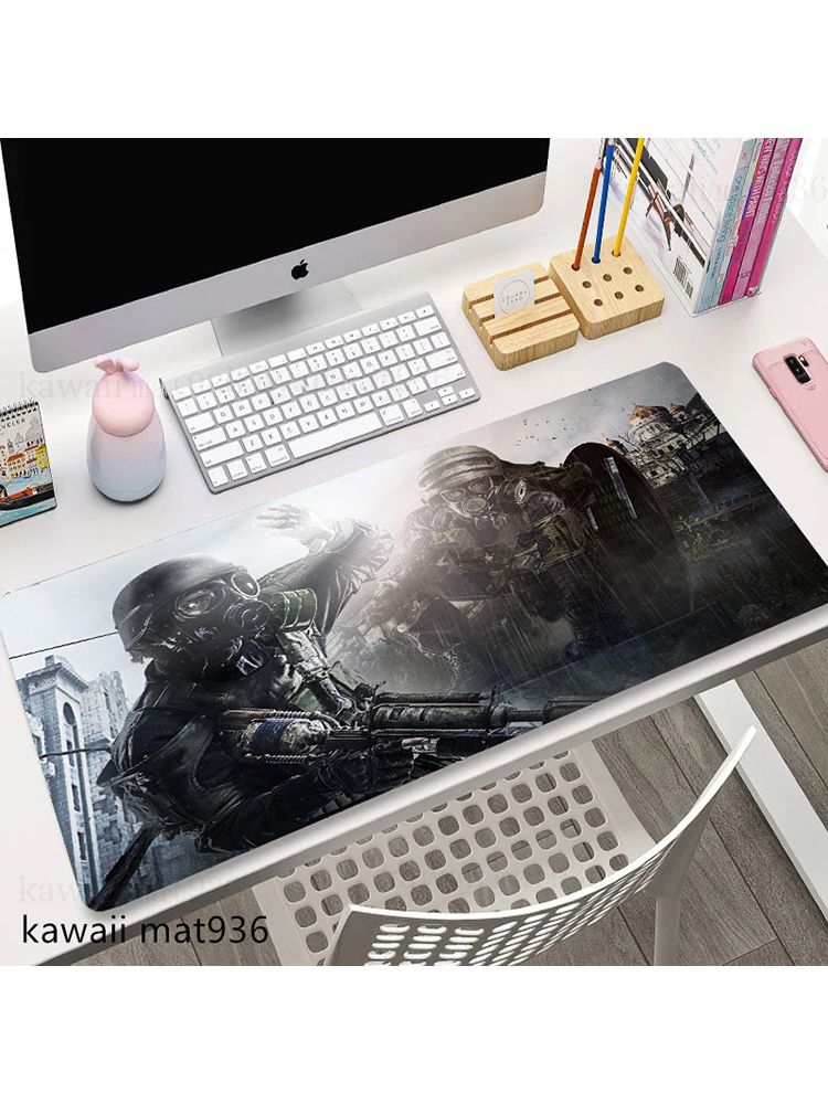 Игровой коврик для мыши Subway 2033, нескользящий коврик для клавиатуры computer gamers lock edge, 40x90XXL