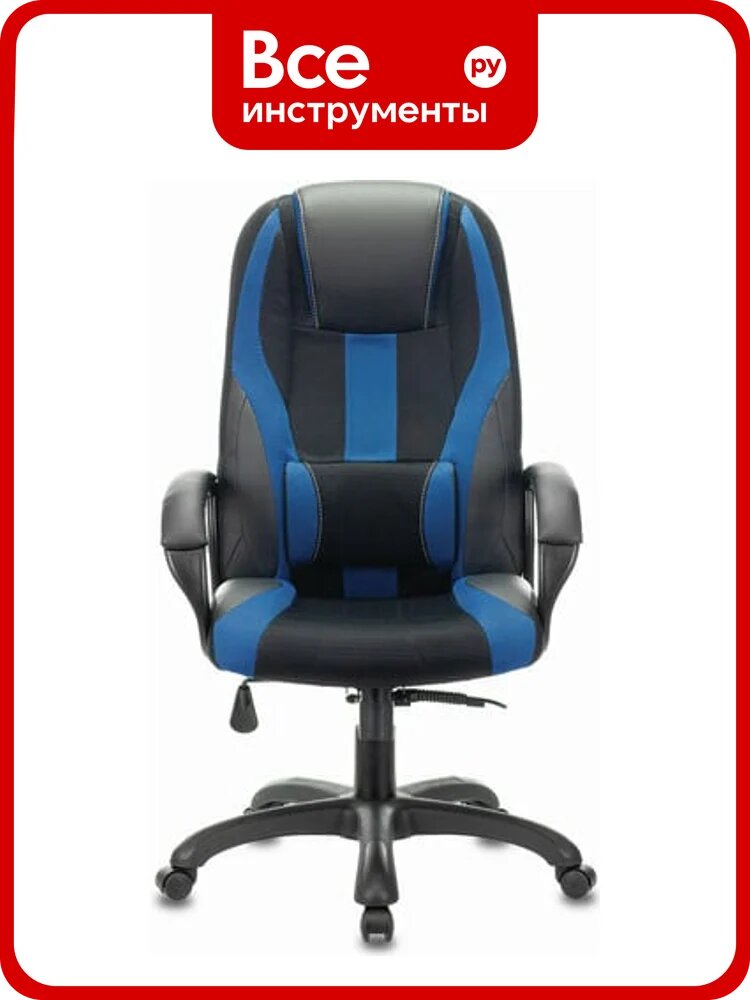 Компьютерное кресло BRABIX PREMIUM Rapid GM-102 экокожа/ткань черное/синее 532106