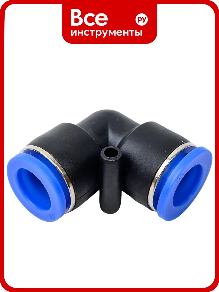 Фитинг цанговый угловой 12 мм, пластик, тип PUL TITAN LOCK TLP-PUL12