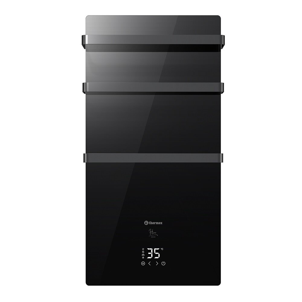 Полотенцесушитель электрический Thermex HERZ - 900x471 мм (цвет черный)