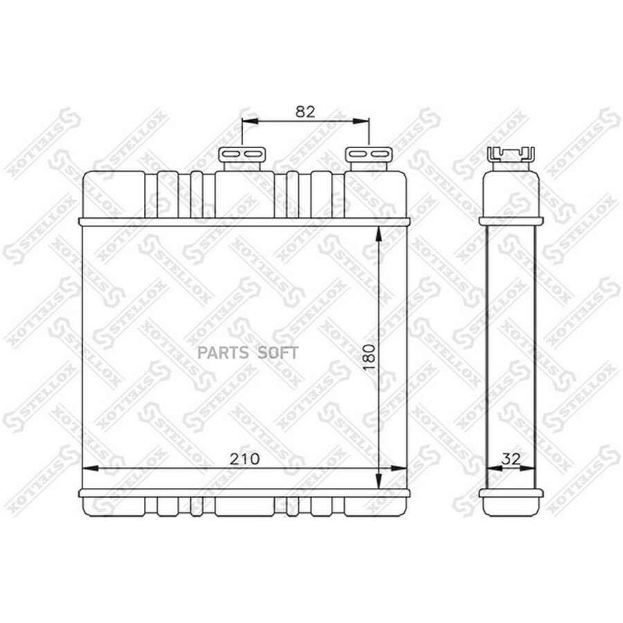 STELLOX 1035071SX Радиатор печки арт. продавца STELLOX1035071SX