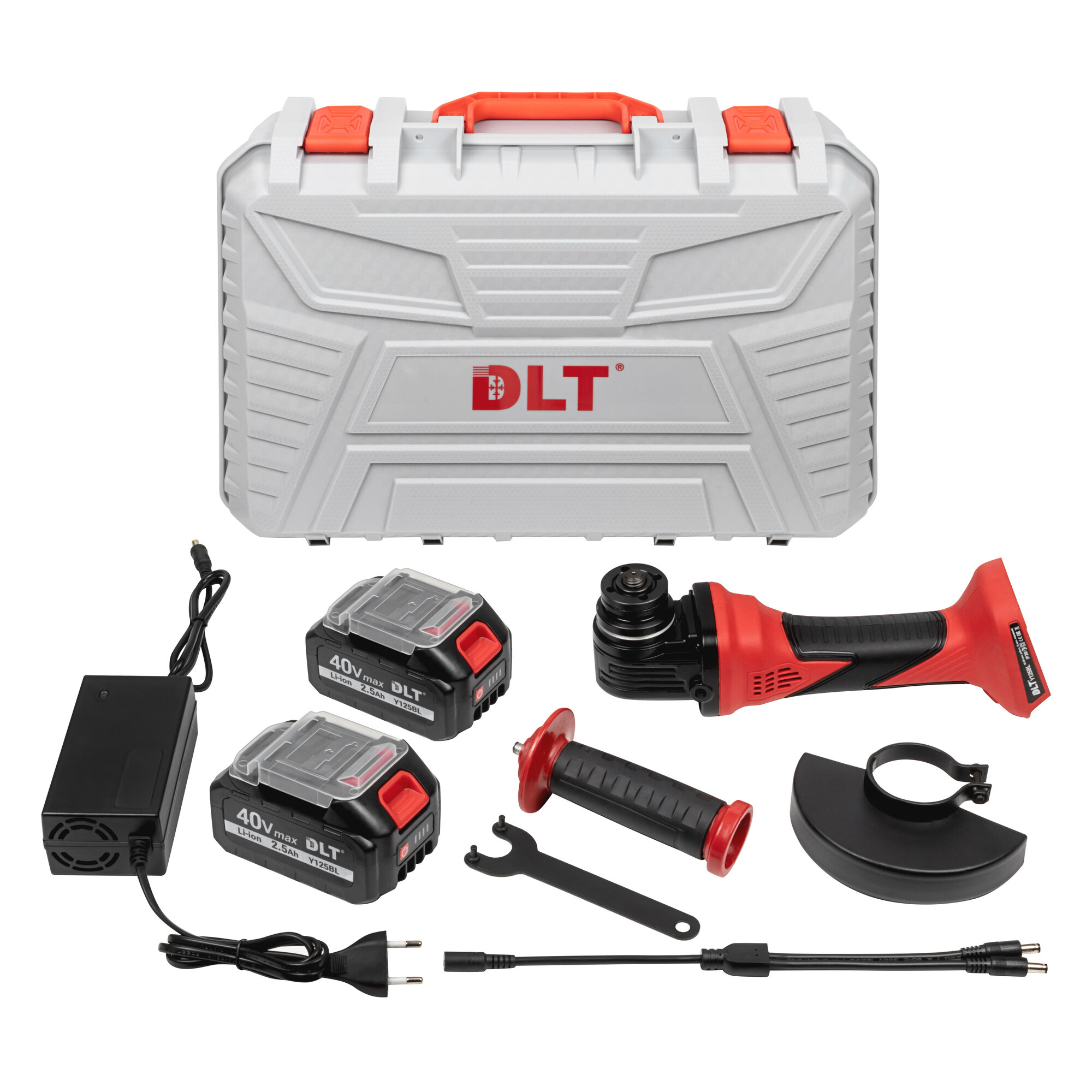 DLT Шлифмашина угловая аккумуляторная Y125BL,1200Вт, 4500,6500,8500 об/мин, d-125мм, арт. 5100