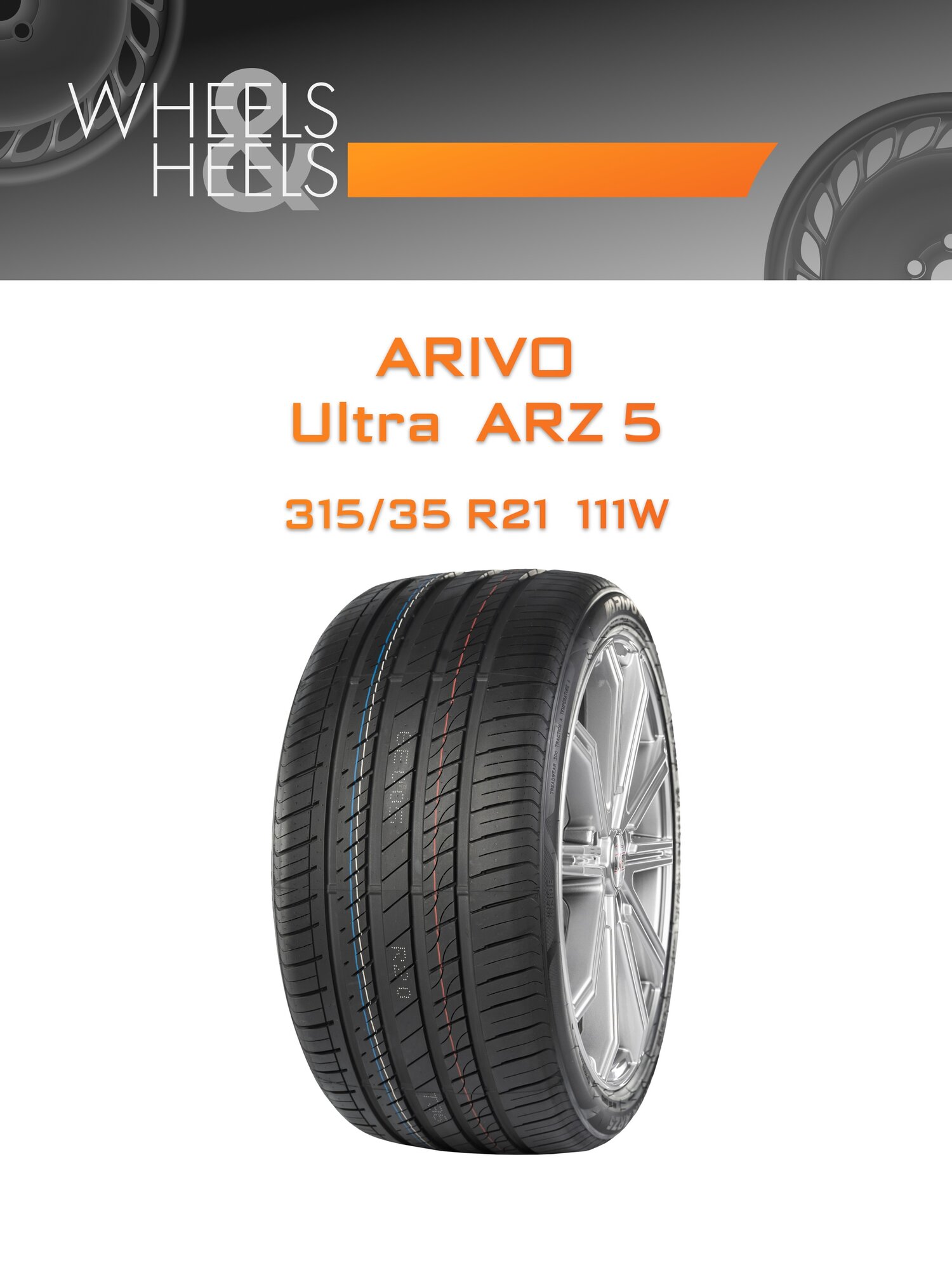 Шина автомобильная ARIVO Ultra ARZ 5 315/35 R21 111W XL SUMMER, летняя, универсальная