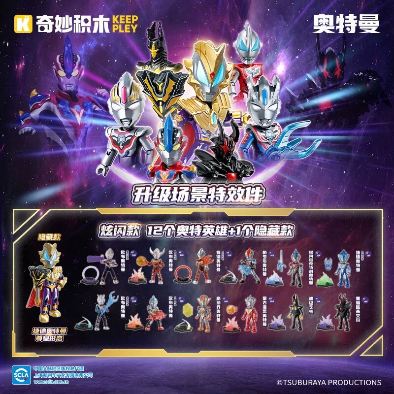 Коллекционная фигурка Keeppley Ultraman Flashing Series 8-го поколения Geed Supreme 8th Generation Pocket Blind Box Toy