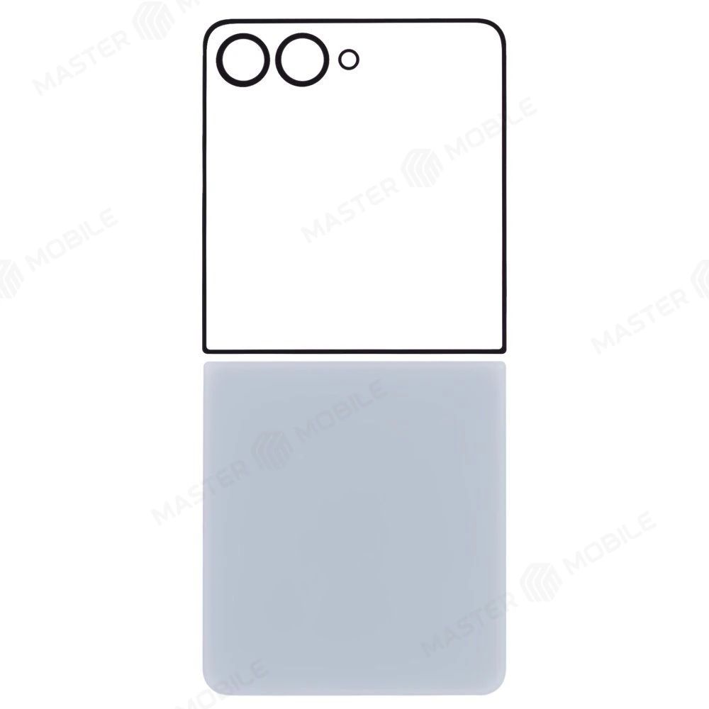 Задняя крышка для Samsung F766 Galaxy Z Flip 7 (голубой) (комплект)