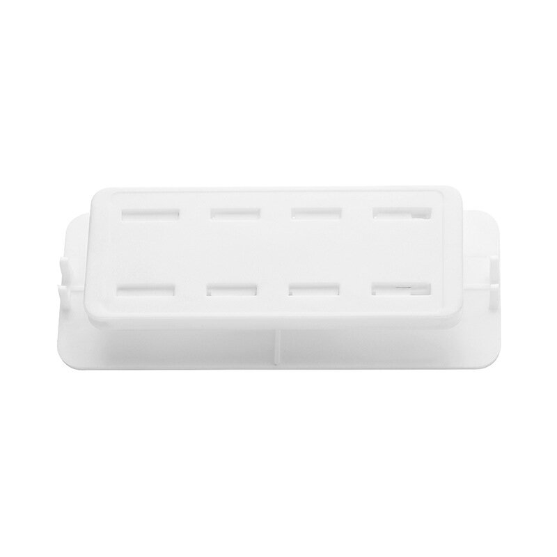 Ретрактабельный кабельный держатель для розетки - Настенный монтаж, Без сверления, Мощный клей для стола и стены, Белый