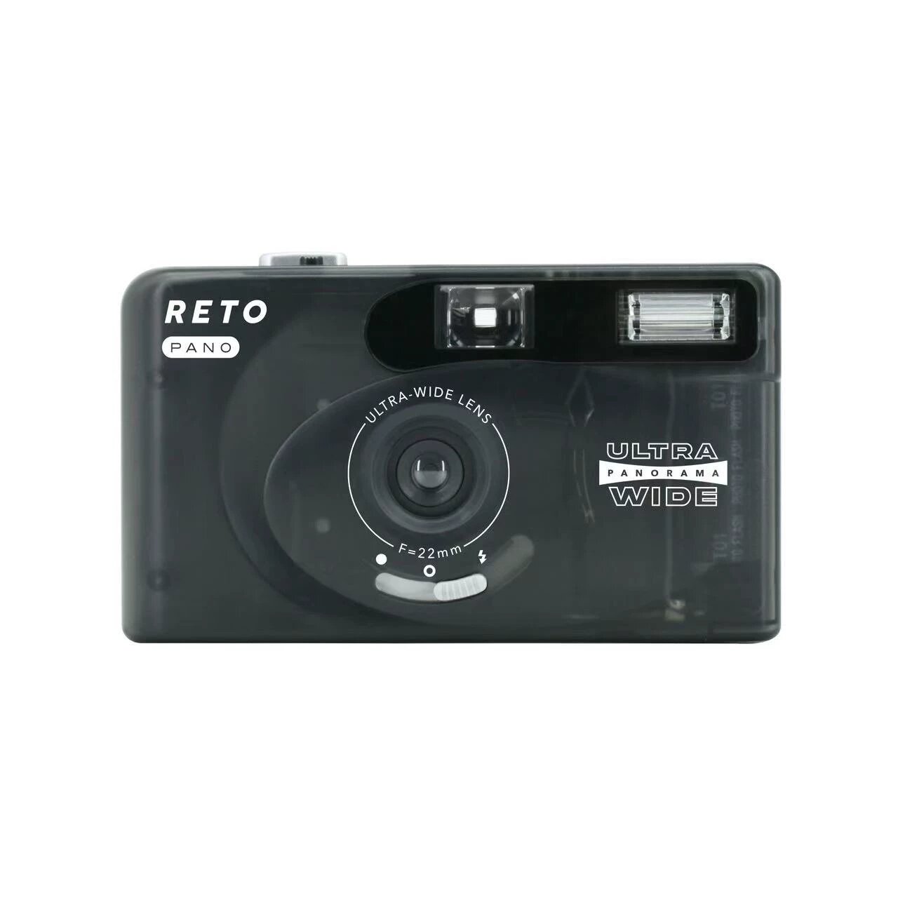 RETOPANO Ice Cool Film Camera Полупрозрачный черный Неразовый Перезаряжаемый Одиночный без пленки