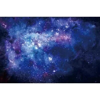 MOON.QG виниловый фон темно-синее звездное небо 250x180cm, THXY00002