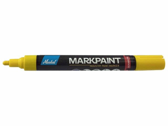 Маркер промышл. перманентный на основе жидк. краски MARKAL MARKPAINT желтый