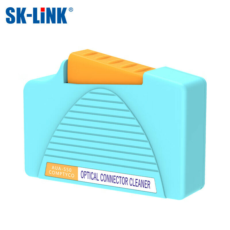SK-LINK набор для чистки волоконных оптических соединителей с лентой, коробкой и пенкой Модель：Коробка для очистки