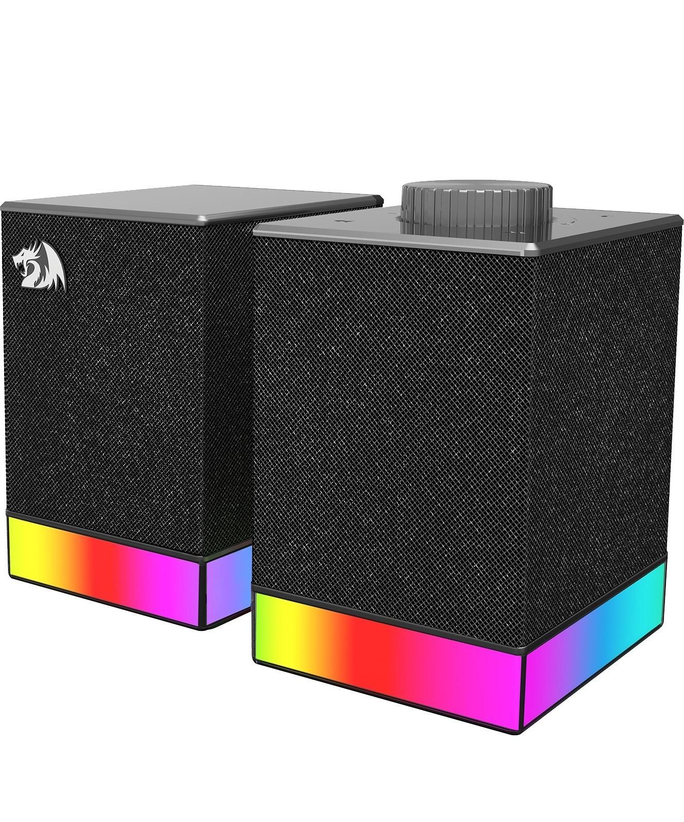 Redragon Акустическая 2.0 система Glyph черный,5Вт, RGB, USB-C/USB-A+BT