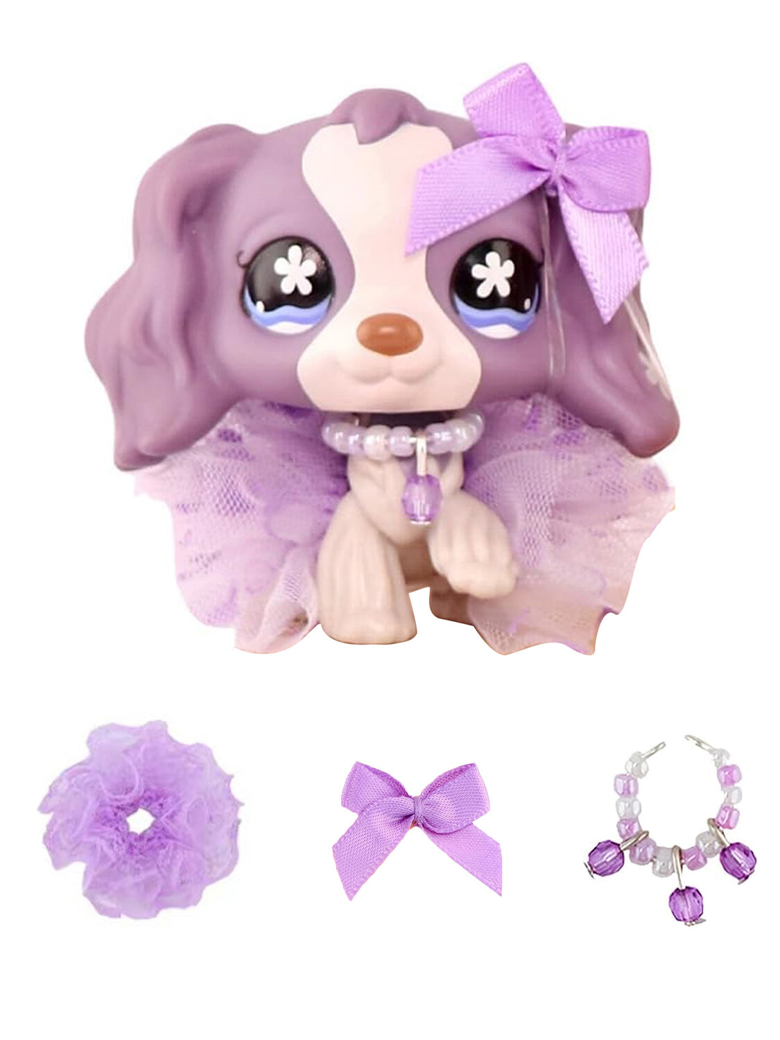 Minilpspets Shop Bobble Head Toys Cocker Spaniel #1209 Сюрпризная игрушка животная модель с аксессуарами