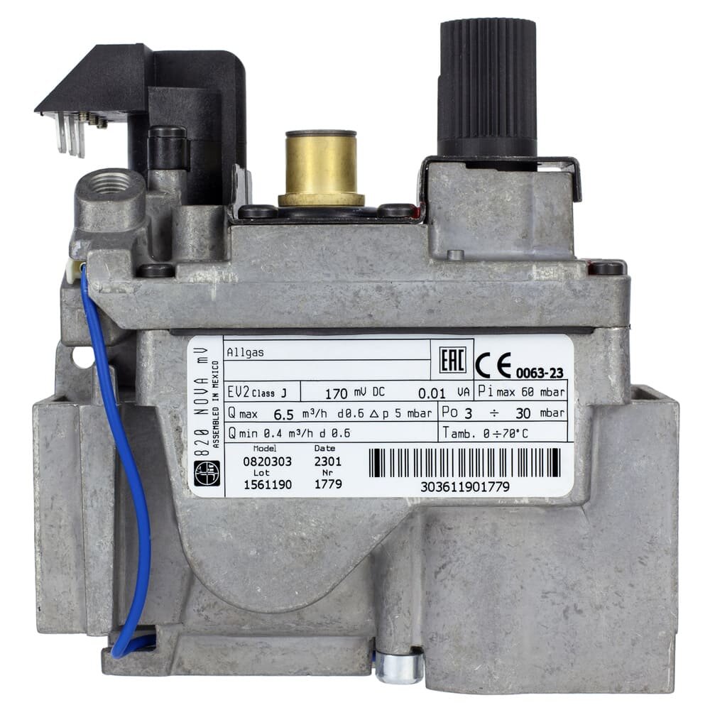 Газовый клапан Rp1/2 ISO 7, M9x1 20 bar SIT 0.820.303