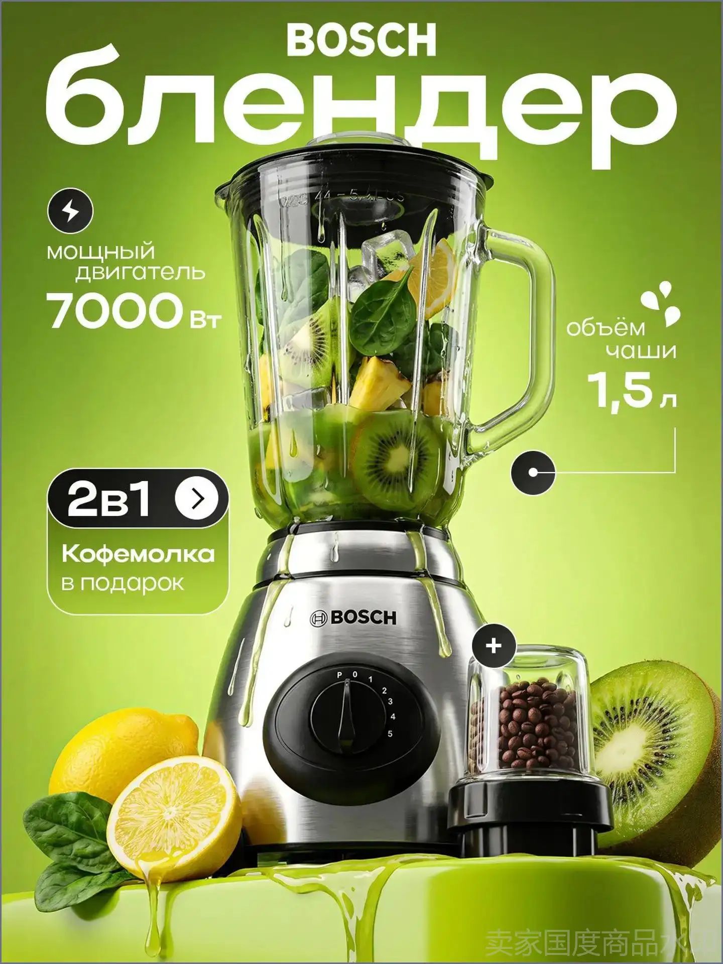 Стационарный блендер 019fc8b88220757183a7c17d839d0f85, черный