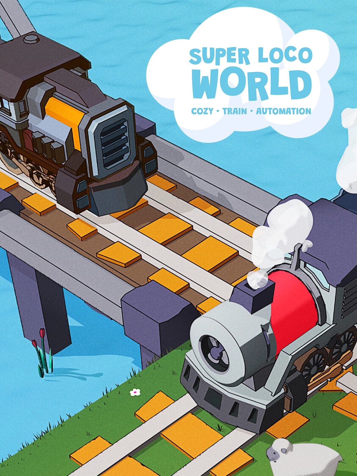 Игра Super Loco World - Cozy Train Automation, ключ активации Steam, PC, Curve Games