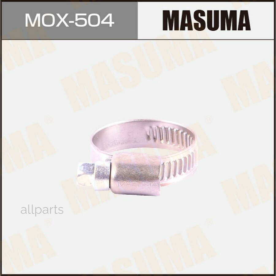 MASUMA MOX504 Хомут червячный MASUMA, 16-27mm / H-9mm (нержавеющая сталь) (уп10)