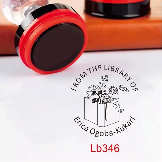 Штамп библиотечный "Erica Ogoba-Kukari" (Lb346)