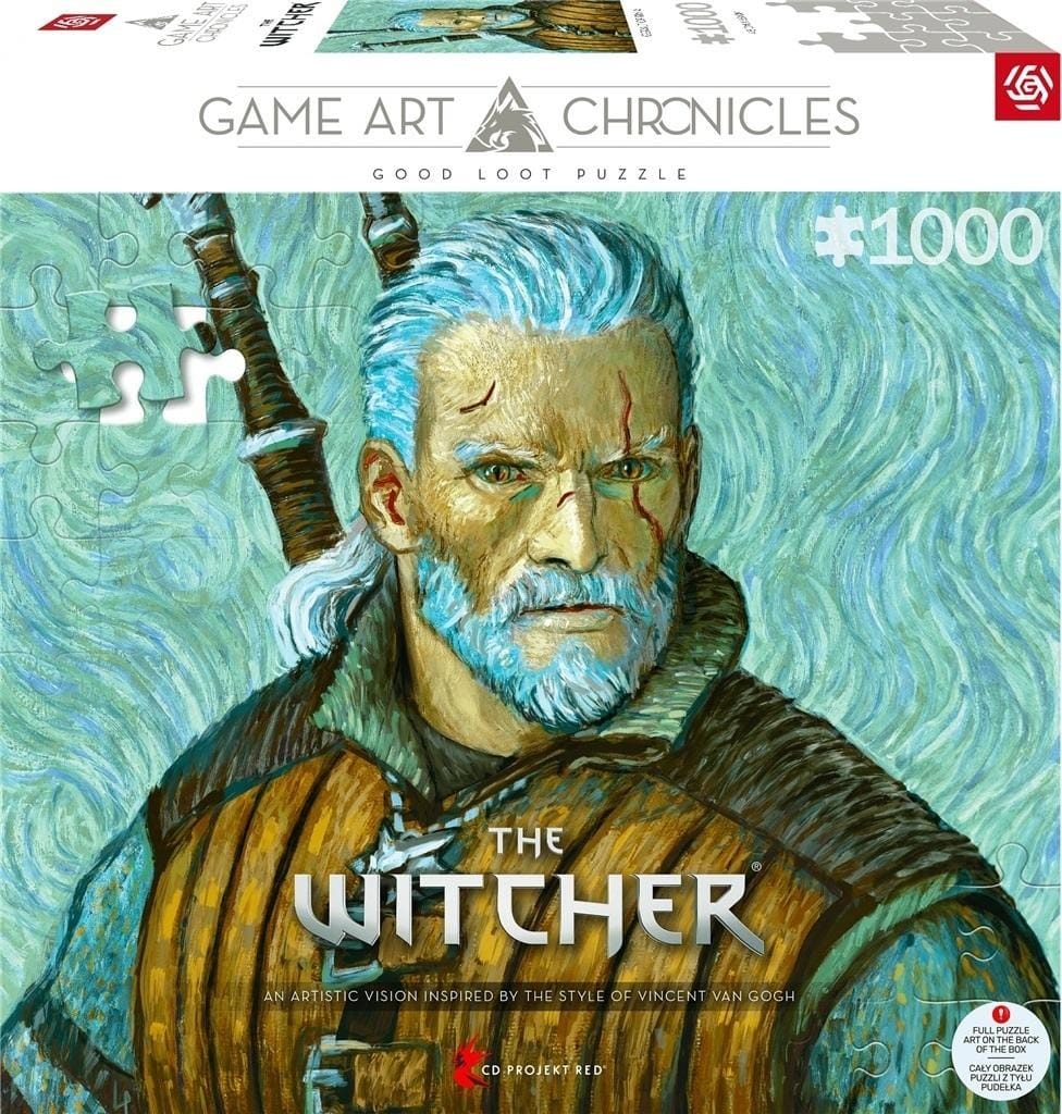 Пазл Good Loot Game Art Chronicles, The Witcher, Geralt и Vincent van Gogh, 1000 элементов