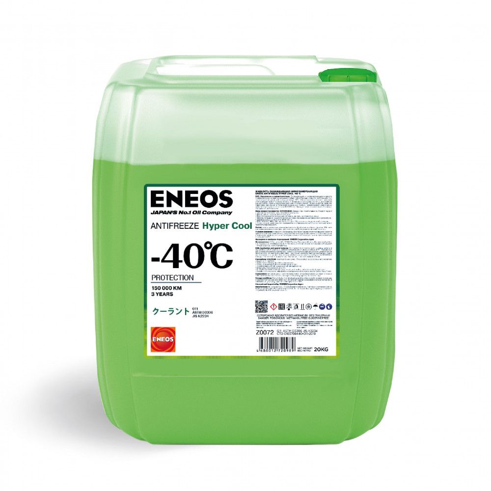 Антифриз Зеленый ENEOS G11 (-40C) 20 кг гибридный H-OAT