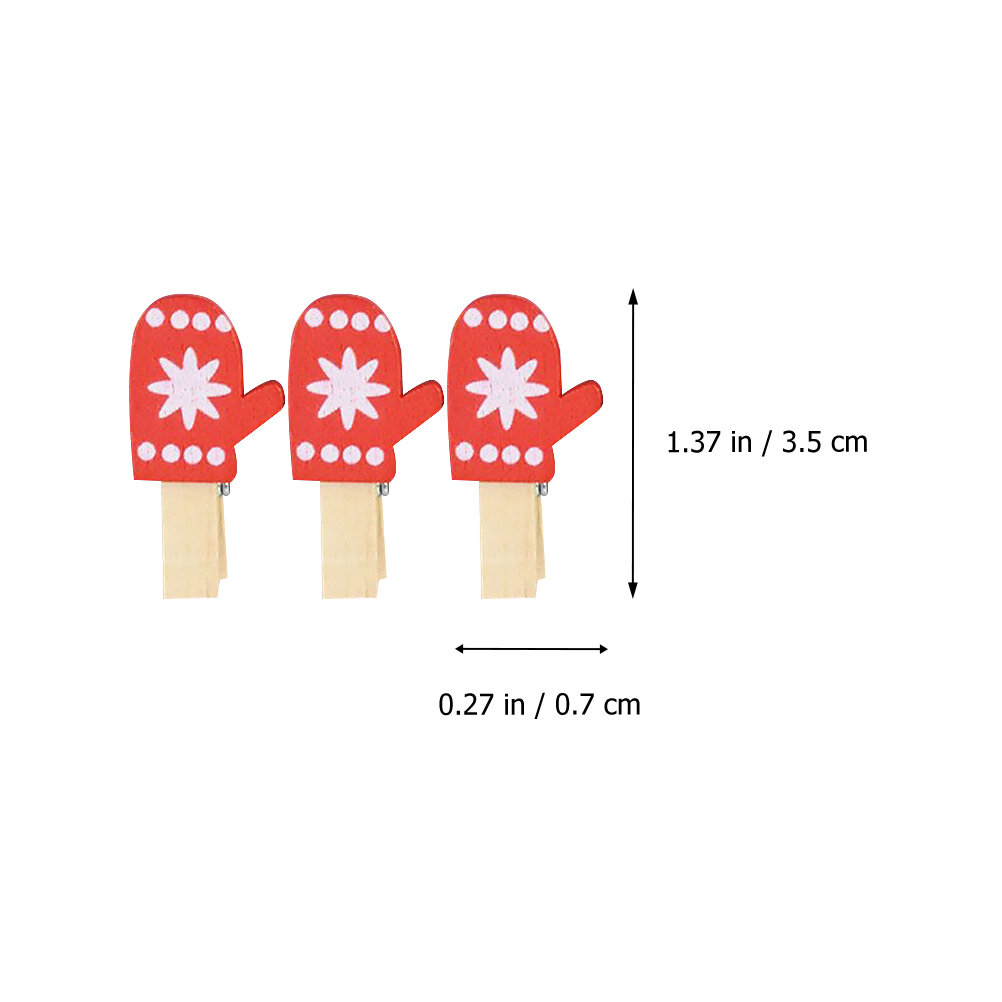 30 Штук Деревянные Заколки Для Фотографий Christmas Clips Размер 3.50X0.70X0.70CM