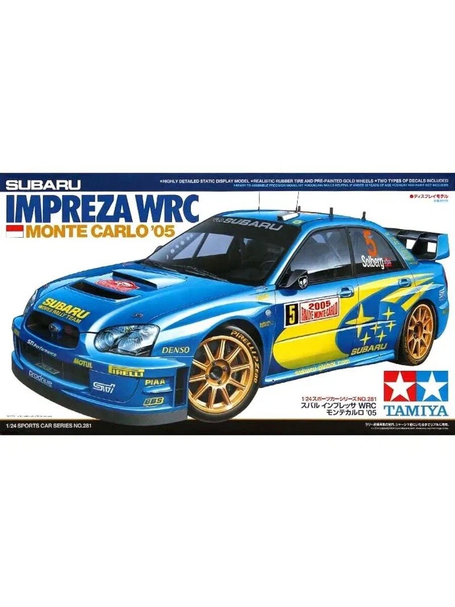 KNOW EASY-Сборная модель Машинка tamiya-242811 1/24 Subaru Impreza WRC Monte Carlo 2005 car model kit