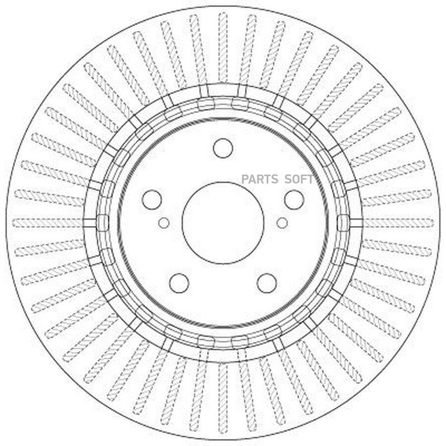 Диск тормозной Toyota RAV 4 IV 12-, Highlander 07-13; Lexus RX 09-, NX 14- передний 328 x 28 \ DF6265 ZFR ZF RUSSIA DF6265ZFR | цена за 1 шт