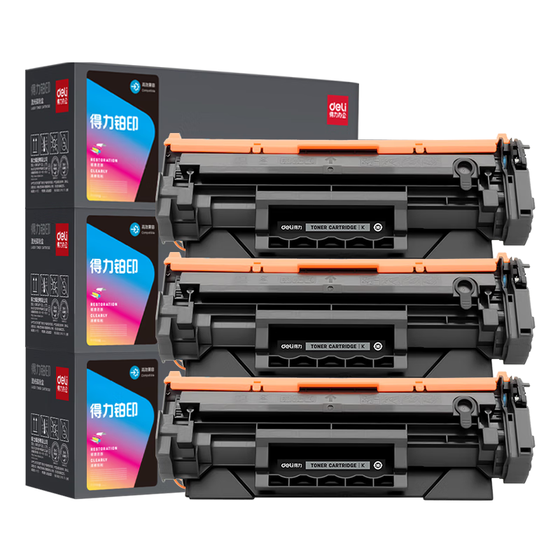 Deli W1370A совместимая картридж для принтеров HP 137A 2600 страниц 3 шт. Перезаправляемый с чипом Цвет：[2600 страниц]