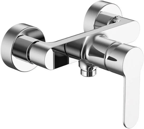 Смеситель для душа Aquanet Passion AF300-30С хром, глянцевый, настенный, латунный, однорычажный, без лейки, смеситель для ванны с душем