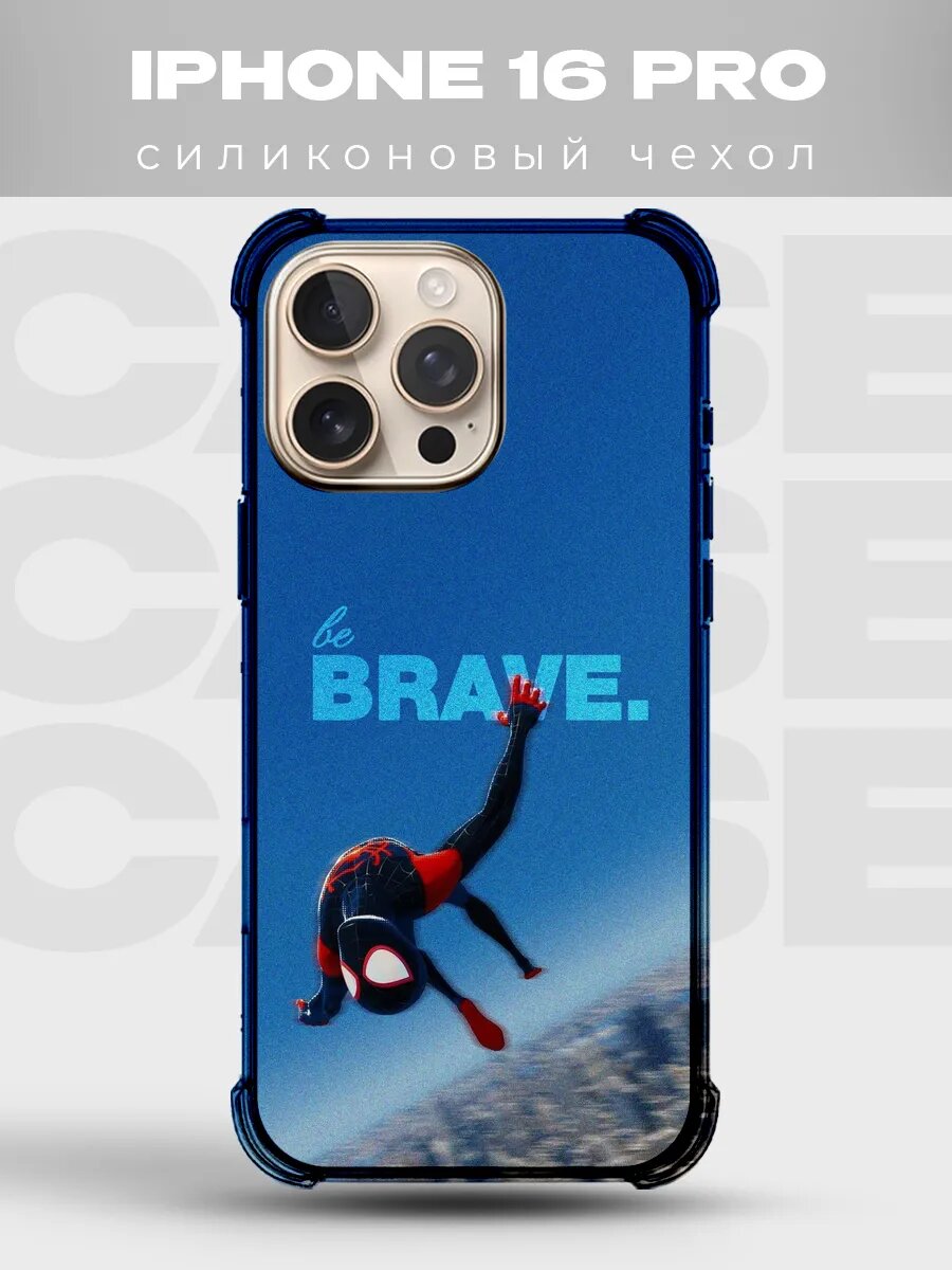Чехол на iPhone 16 Pro Человек-паук марвел spiderman комикс