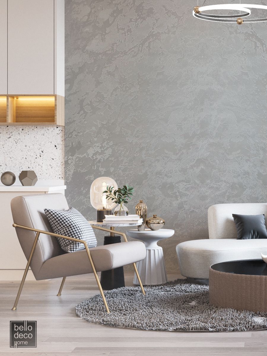 Обои флизелиновые 1,06 BELLO DECO HOME Fiora C антивандальным эффектом Моющиеся От производителя Метровые 1,06х10м