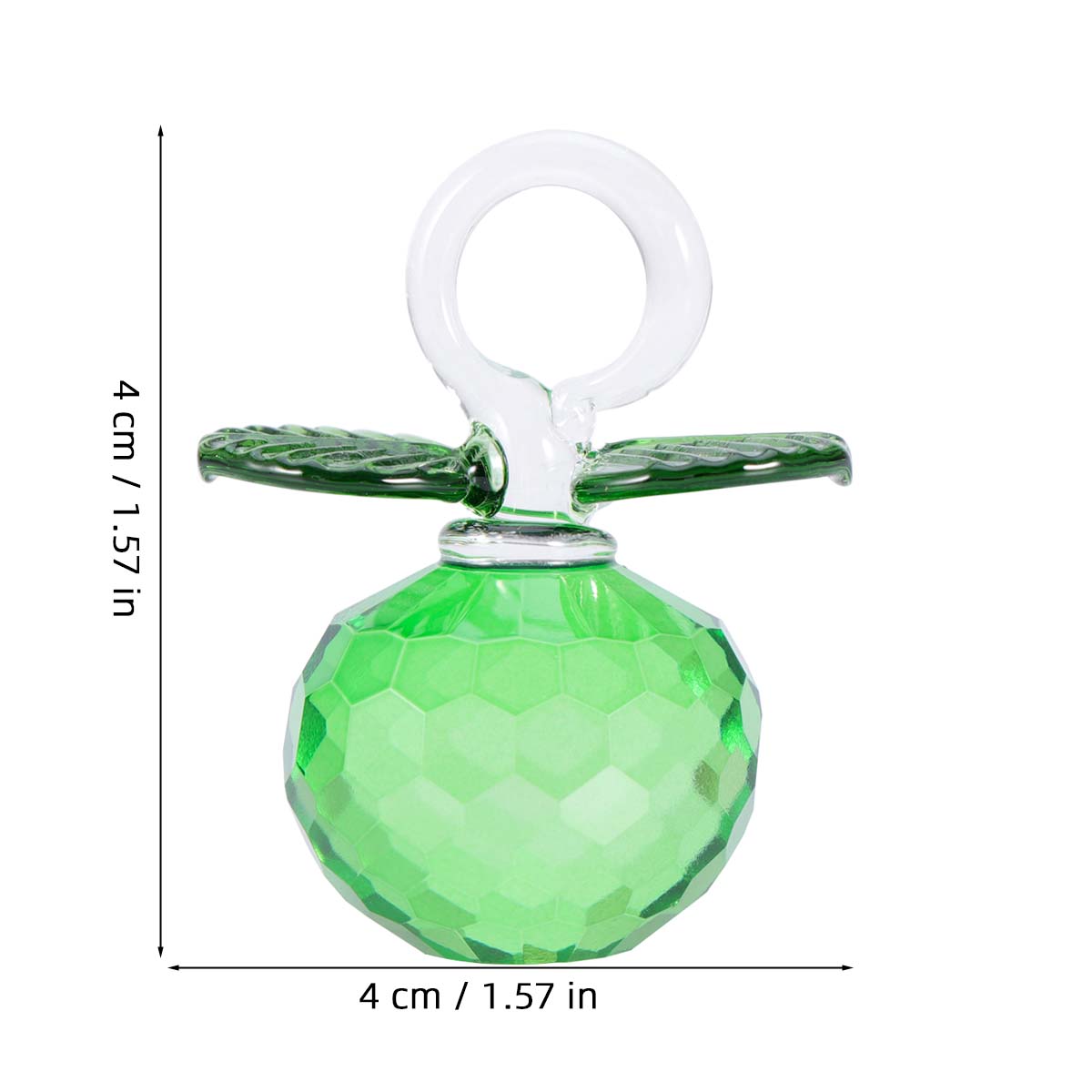 Фигурка Из Кристаллического Кварца Зеленого Цвета В 形 4.00X4.00X4.00Cm Для Украшения Дома И Письменного Стола