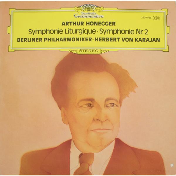 Винтажная виниловая пластинка HONEGGER - SYMPHONIE LITURGIQUE, SYMPHONIE № 2 (BERLINER PHILHARMONIKER)