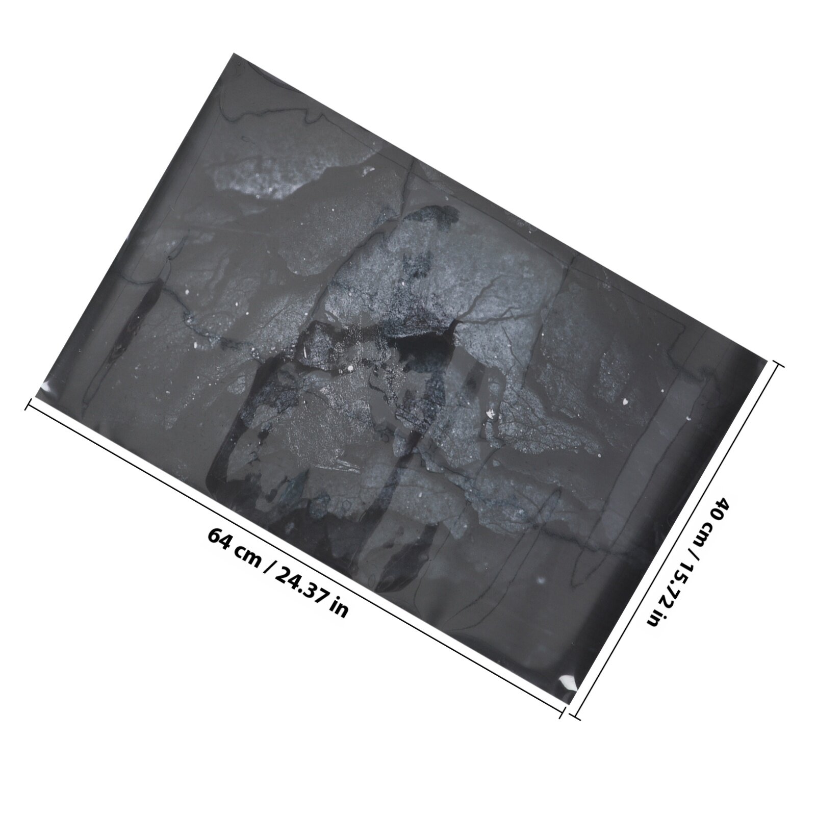 Стикер Для Аквариума ПВХ Ландшафтный Стикер Белый Цвет 62.00X40.00X0.10Cm