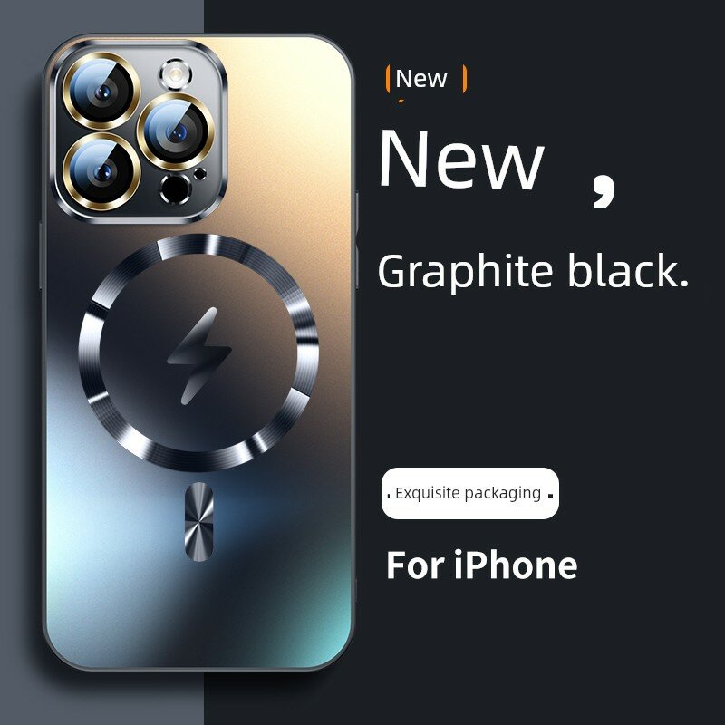 Защитный чехол с магнитным охлаждением для iPhone 14 - Графитовый черный