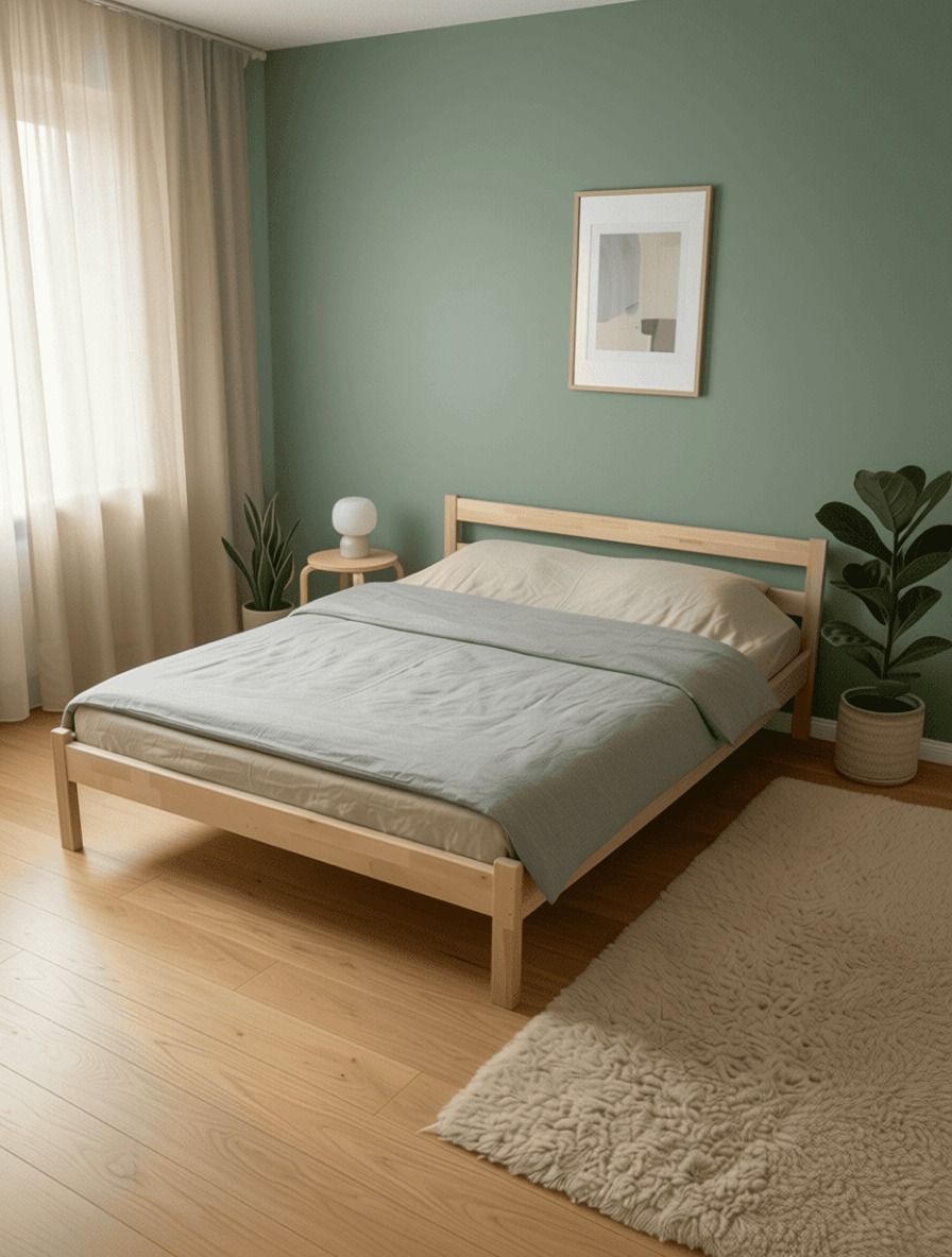 Кровать двуспальная Tarva IKEA 180х200 см, деревянная, сосна