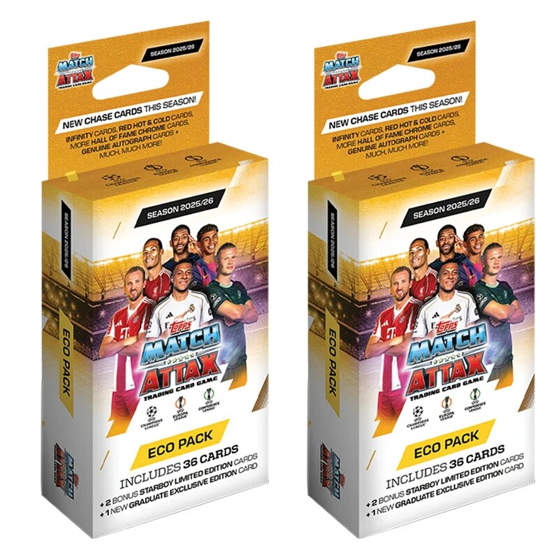 Topps UCC Match Attax 2025/26 Eco Pack коллекционная карта 2Box