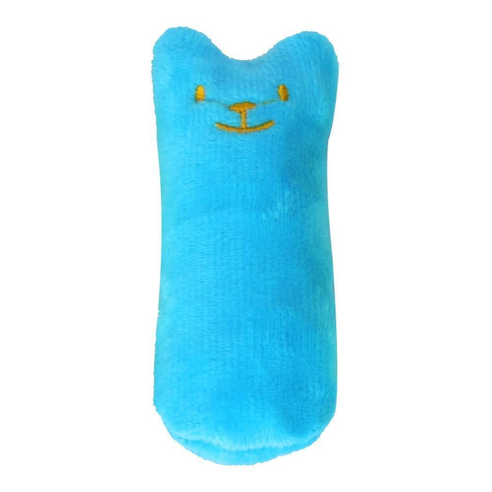 Игрушка для кошек мягкая с кошачьей мятой и шуршалкой мятная подушечка для зубов и грызения интерактивная плюшевая