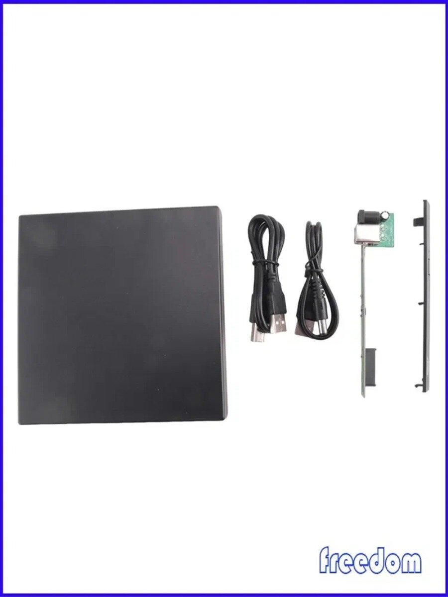 12,7 мм корпус DVD USB 2.0 внешний чехол DVD/CD-ROM совместим с ноутбука, настольного ПК, оптический дисковод SATA-SATA