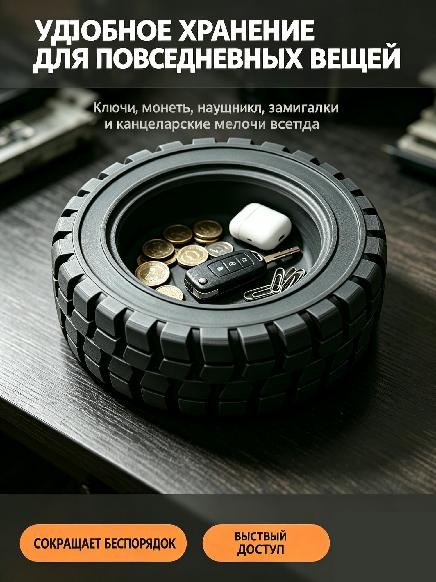 Фигурка декоративная Чёрный, высота 10 см, длина 10 см