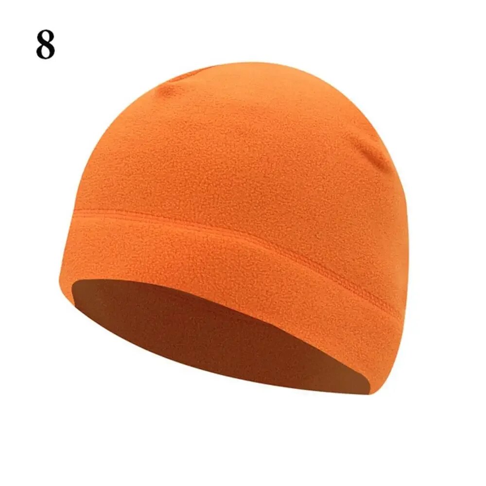 Флисовая зимняя кепка unisex orange