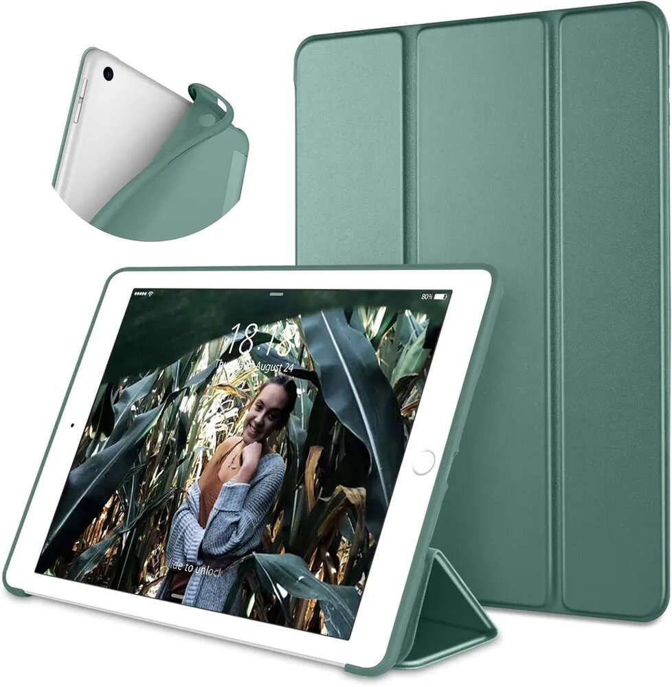Чехол Air 2 6-го 5-го поколения для iPad 9.7 2018/2017. Легкий смарт-чехол Slim Fit с мягкой задней крышкой из ТПУ