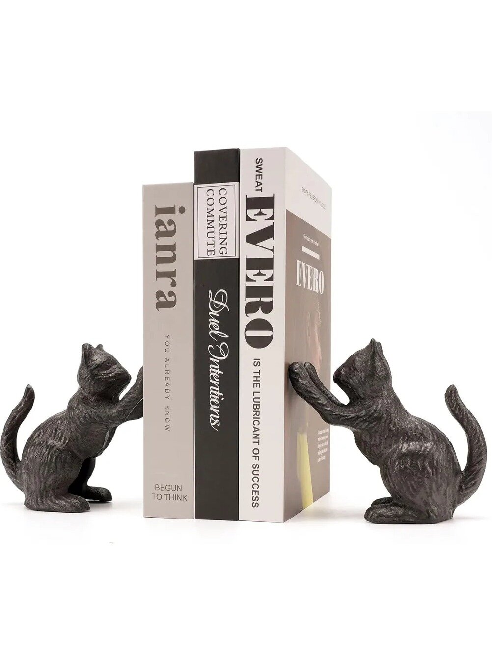 Книжные держатели в виде кошек из чугунного литья, винтажный стиль, 680