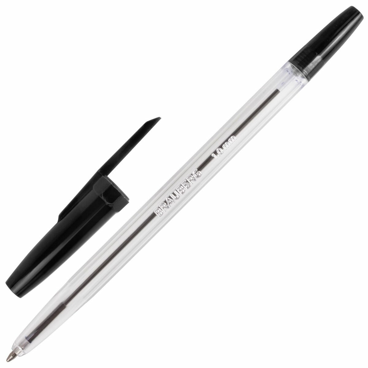 Ручка шариковая Brauberg Line (0.5мм, черная) (141098), 1000шт.