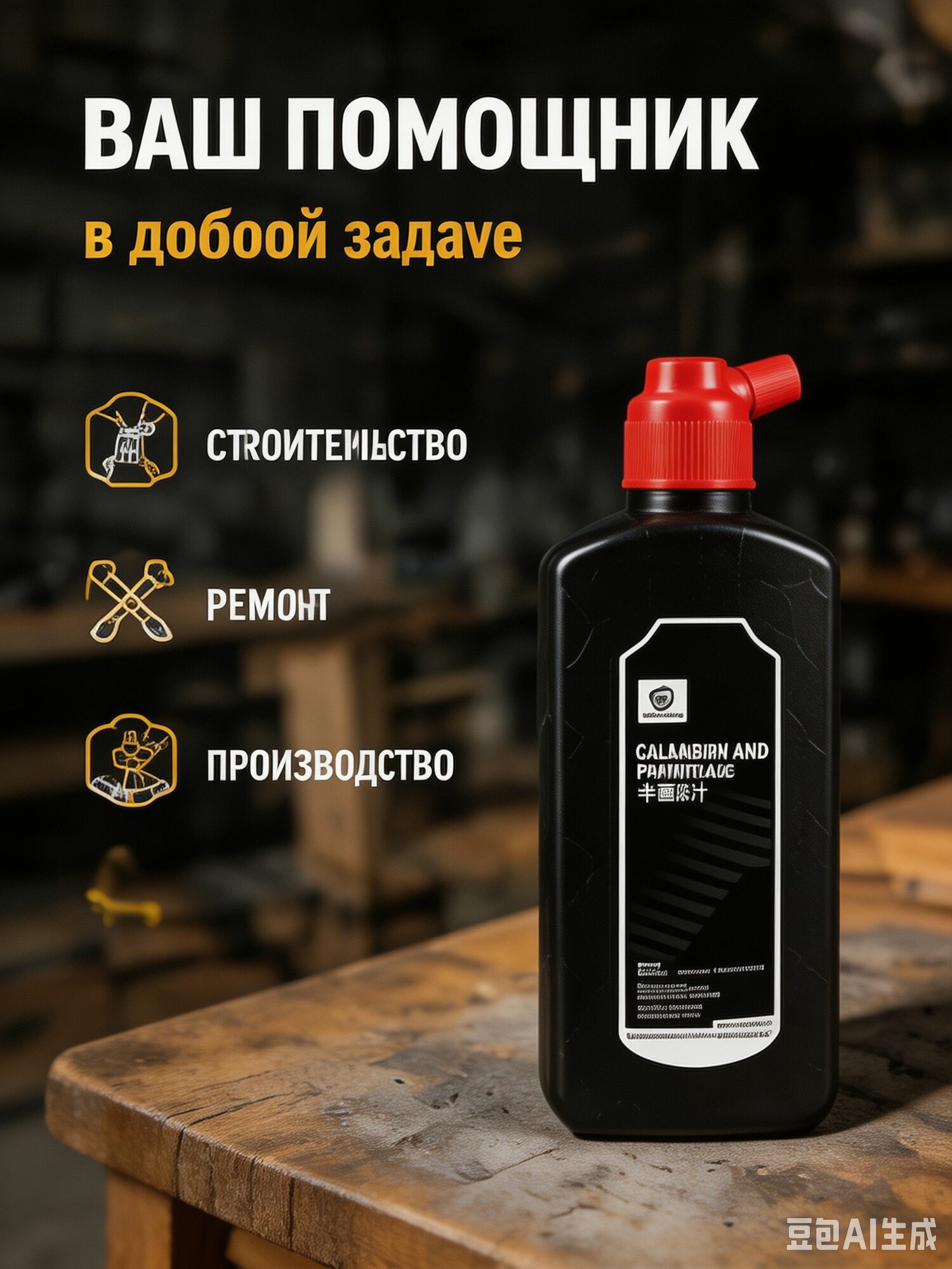 Отбивочный малярный шнур автоматический , чернила Чернила для шнура разметочного, 250 мл, чёрные, универсальные, для профессионалов