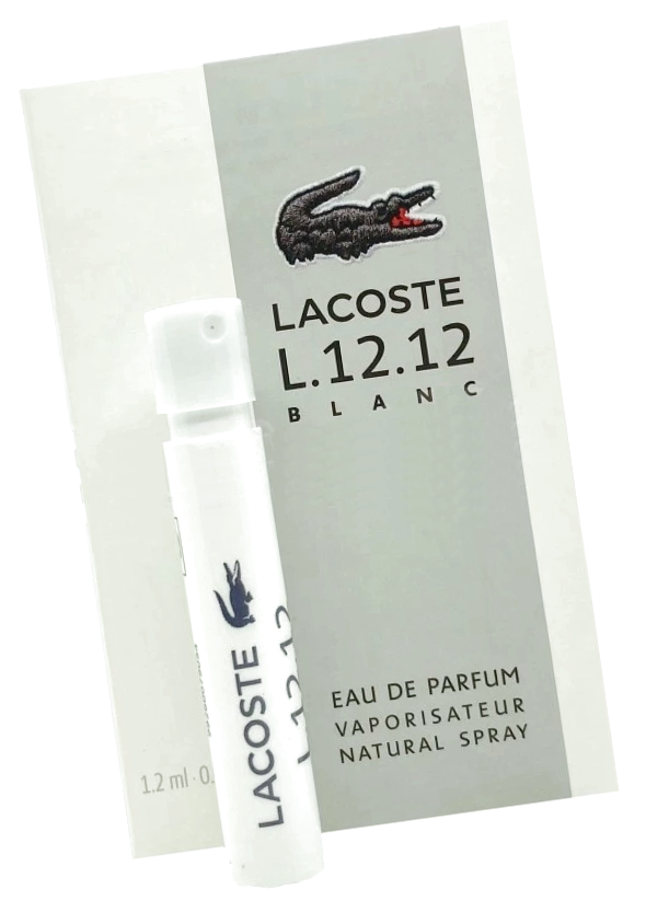 Пробник мужских духов Lacoste L 12 12 Blanc Pure 1.2 мл - Лакост Л 12.12 Бланк