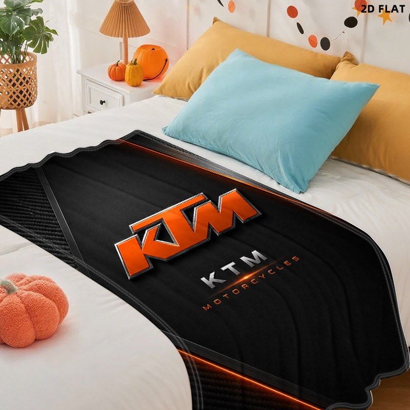 KTM плед из флиса с кашемиром