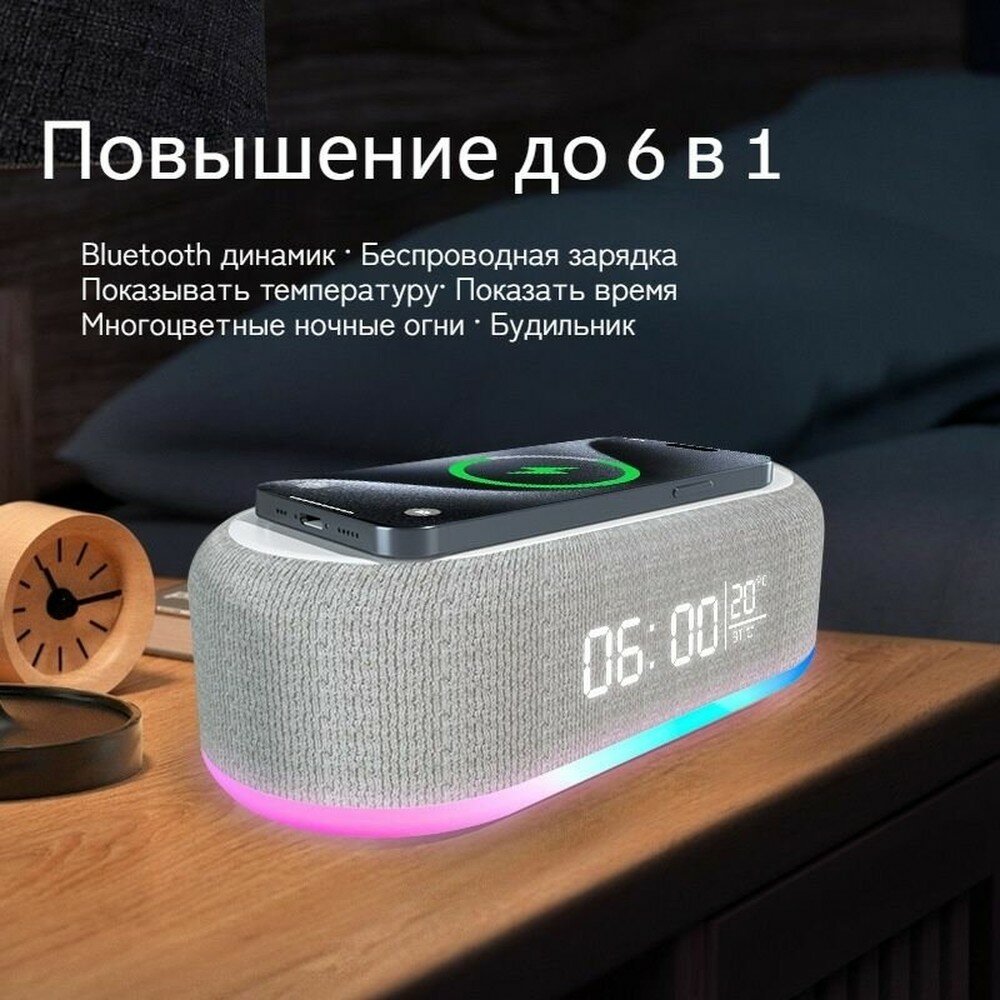 Умная колонка с голосовым помощником, беспроводная, для дома, компактная