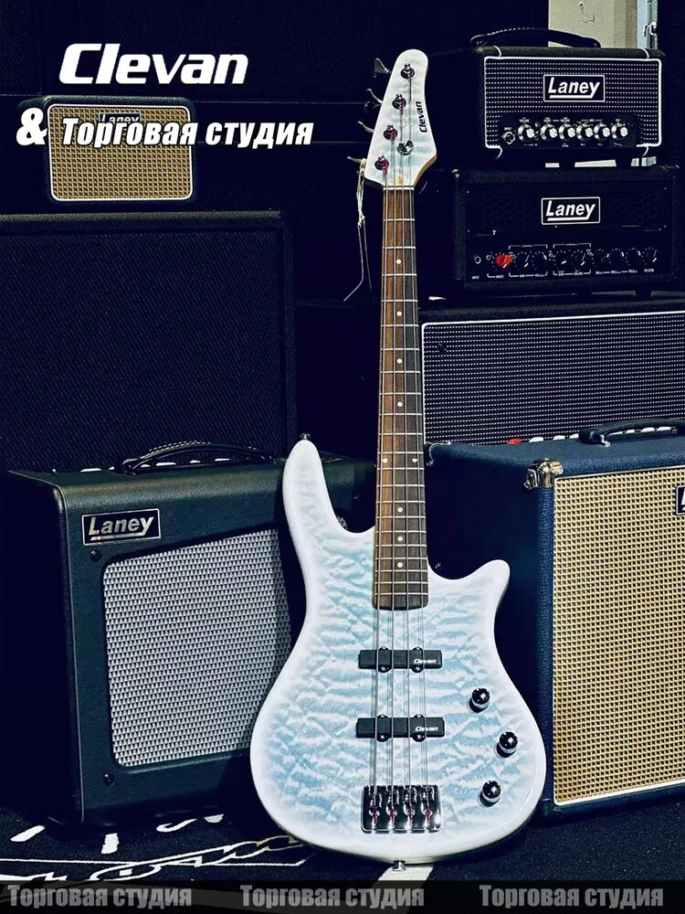 Clevan Бас-гитара цельнокорпусная ClevanCB-12 4-струнная