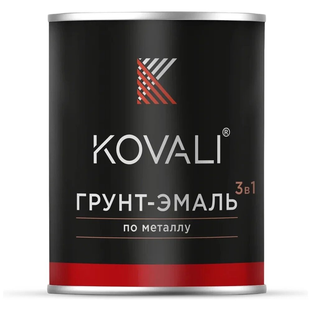 Грунт-эмаль KOVALI 3 в 1 полуглянец NCS S 1000-N (0,8 кг) А3.1.11000-N
